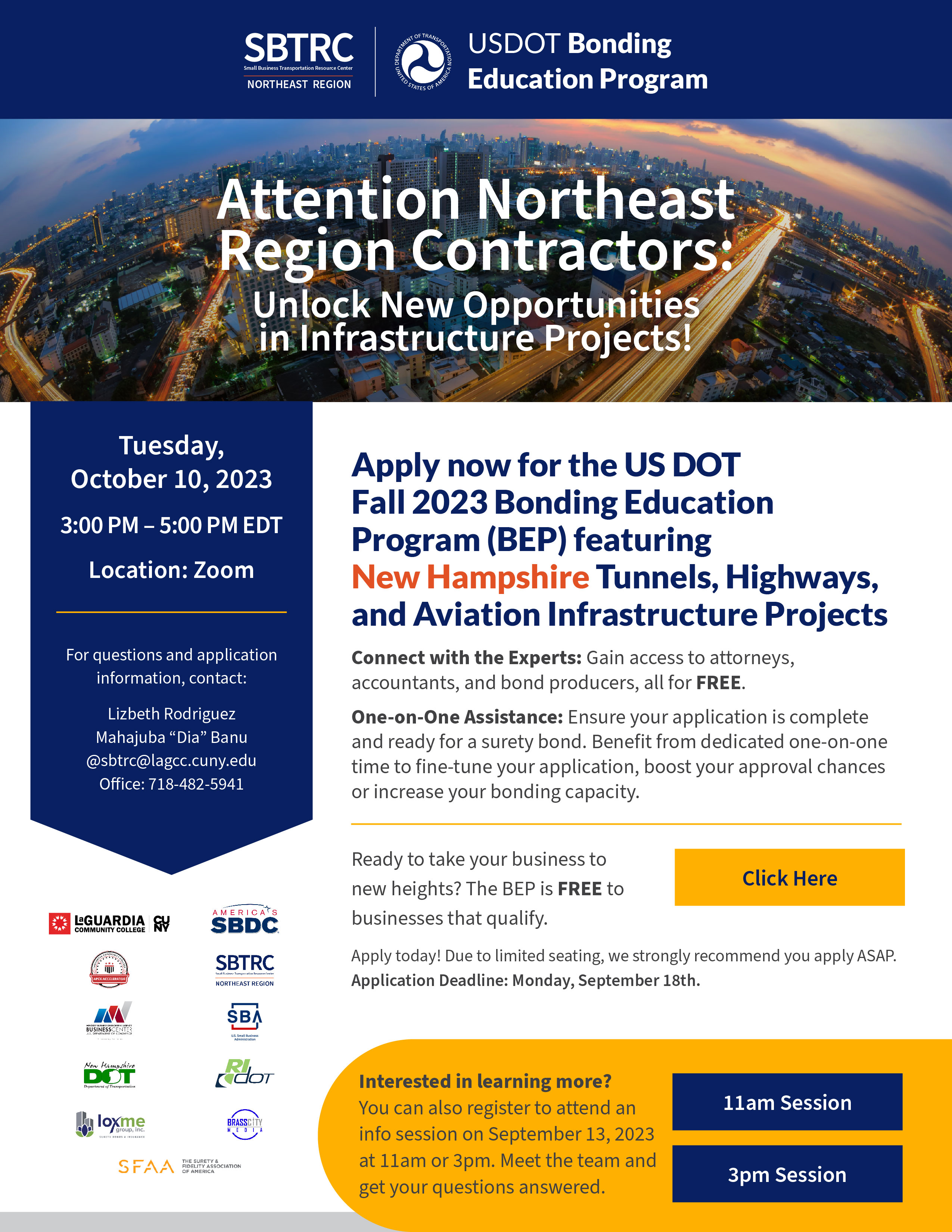 Bonding Education Program | US Department of Transportation